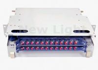 China 19 Inch 24 Port ODF Optical Distribution Frame Fiber Optic Patch Panel for FTTX/FTTH Applications for sale