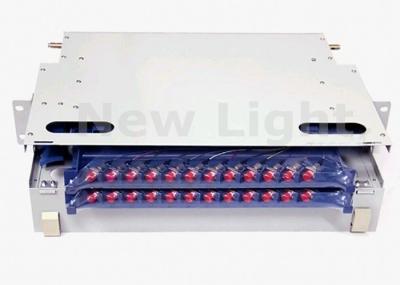 China 19 Inch 24 Port ODF Optical Distribution Frame Fiber Optic Patch Panel for FTTX/FTTH Applications for sale