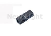 China Black Color SC Housing Fiber Optic Connector with Excellent Compatibility and Low Insertion Loss for sale