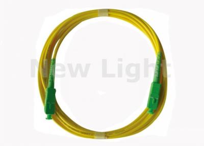 China Easy Installation SC SC Fiber Patch Cable with 3.0mm Diameter and Low Insertion Loss for sale
