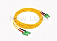 China 1.5Meter 2.0mm Diameter Fiber Optic Patch Cord with E2000/APC Connector and PVC Jacket for sale