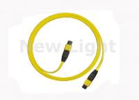 China 12 Core Single Mode MPO Cable 10 Meter MPO Patch Cord for High-Density Fiber Optic Applications for sale