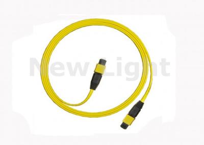 China 12 Core Single Mode MPO Cable 10 Meter MPO Patch Cord for High-Density Fiber Optic Applications for sale