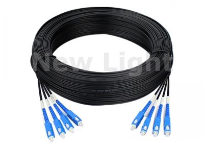 China 100M Length G657A 4 Core SC Fiber Optic Cable Singlemode Duplex for High-Speed Data Transmission for sale