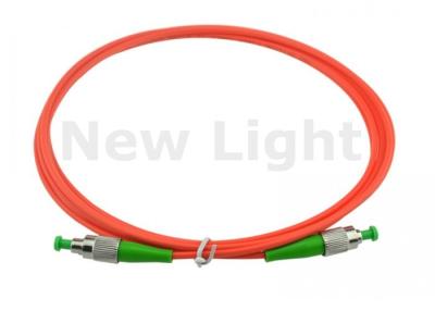China Red Color FC FC Multimode Fiber Optic Patch Cord with 3 Meters Length and 2.0mm Diameter for sale
