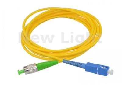 China 3 Meters Single Mode FC-SC Fiber Optic Patch Cord for High-Speed Networks for sale