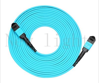 China Low Insertion Loss ≤0.35dB High Density 12 Core MPO Fiber Cable for Rapid Deployment in Data Centers for sale