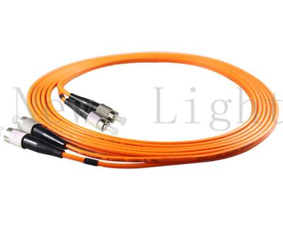 China FC-FC Multi Mode Optical Fiber Patch Cord with PVC/LSZH Material and 0.9/2.0/3.0mm Diameter for sale