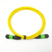 China 12 Core Single Mode MPO MTP Cable 10M Length High Density Fiber Patch Cord for sale