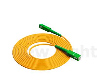 China Single Mode SC/APC Fiber Optic Patch Cord with 3.0mm Diameter for High-Speed Data Transfer for sale