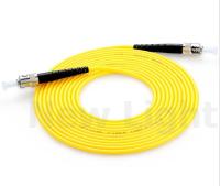 China ST/UPC Single Mode Optical Fiber Patch Cord with 2.0mm Diameter Yellow PVC/LSZH Fiber Patch Cable for sale
