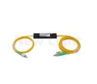 China Single Mode Fiber Optical Splitter with FC/APC Connector and 0.9/2.0/3.0 mm Cable Diameter for sale