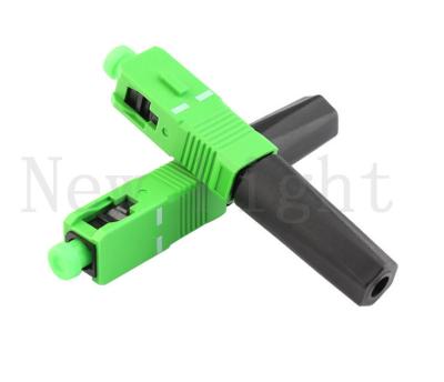China FC/APC Quick Assembly Connector with ≤0.3dB Insertion Loss and 58/60mm Length for Field Assembly for sale