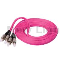 China Low Insertion Loss OM4 FC Fiber Patch Cord Duplex Optical Fiber Patch Cable for sale