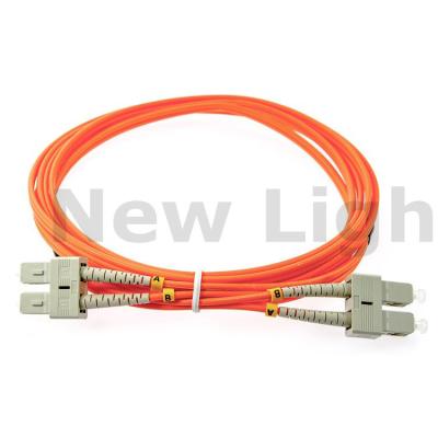 China 3 Meters SC-SC Multi Mode Duplex Fiber Patch Cord OM2/OM3/OM4 50/125 2.0 Cable for sale