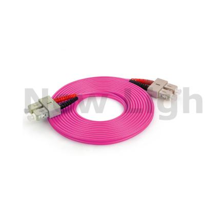 China SC-SC Duplex OM4 Optical Fiber Patch Cord for High-Speed Data Transmission for sale