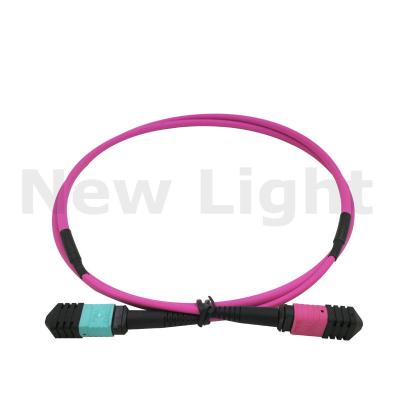 China 1m OM4 Multi Mode MPO MTP Cable with Male/Female Connector and Low Insertion Loss for High-Speed Data Transmission for sale