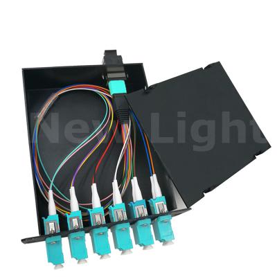 China 12 Cores MPO Cassette Module 19 Inch Fiber Optical Distribution Frame Multi Mode for FTTH Networks for sale