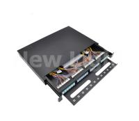 China 96 Core LC Fiber Optic Patch Panel FTTH Distribution Box Stainless Steel 19 Inch Rack Mount for sale