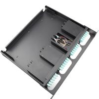 China 1U Fiber Optic Distribution Frame with 144 Cores Max Capacity and Stainless Steel Material for FTTH/FTTB/FTTX Networks for sale