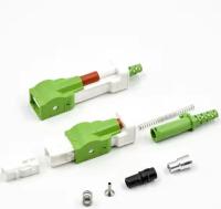 China Auto Shutter SC/APC Fiber Optic Connector with Automatic Shutter and Dust Laser Protection for 200 Mating Cycles for sale