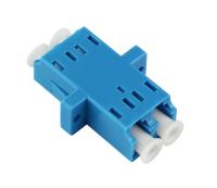 China Plastic Material Single Mode LC Fiber Adapter with Low Insertion Loss for FTTH Applications for sale