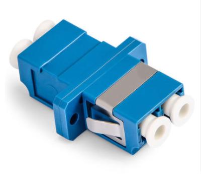 China LC Duplex Fiber Optic Adapter Single Mode Small Size Large Capacity for CATV and Telecommunication Networks for sale