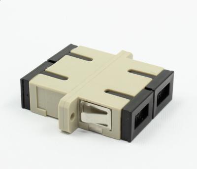 China Plastic SC Fiber Optic Adapter Multimode with Low Insertion Loss ≤0.20dB for Optical Fiber Patch Cable for sale