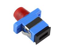 China Low Insertion Loss Fiber Optic Adapter with Nickel Plated Brass Body and High Precision Alignment for Cable Connections for sale