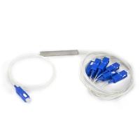 China 1xN Fiber Optic PLC Splitter with 1260-1650nm Wavelength and Single Mode for Local Area Networks for sale