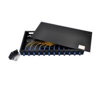 China 19 Inch Stainless Steel Fiber Optic Distribution Frame Terminal Box with 144 Cores Capacity for sale