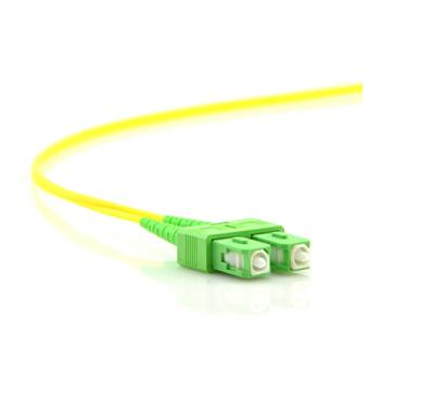 China SC APC Single Mode 2.0mm Optical Fiber Patch Cord for High-Speed Data Transfer for sale