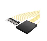 China CE Certified Single Mode Fiber Optic Splitter 1x16 with SC APC Connector for Telecommunication Systems for sale