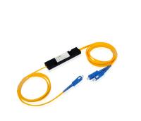 China Single Mode 1x2 Fiber Optic Splitter SC/UPC PLC for CATV and FTTX System Applications for sale