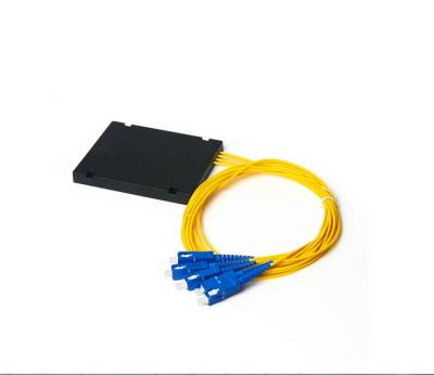China SC Connector PLC Fiber Optic Splitter Single Mode with 1260-1650 Operating Wave for Optical Networks for sale