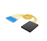 China 1x32 Single Mode Fiber Optic Splitter with SC PC Connector for FTTH Networks for sale