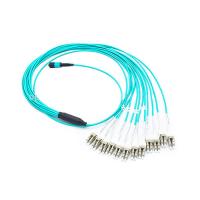 China 10Gbs OM3 Multi Mode 8 Core Female MTP Fanout Cable to 4 Duple LC MPO MTP Patch Cord for sale