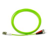 China OM5 LSZH Multimode Duplex Fiber Optic Patch Cord with 3.0mm Diameter for All Connector Styles for sale