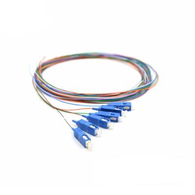 China Single Mode SC/UPC Fiber Optic Pigtail 1 M Length for Active Device Termination for sale