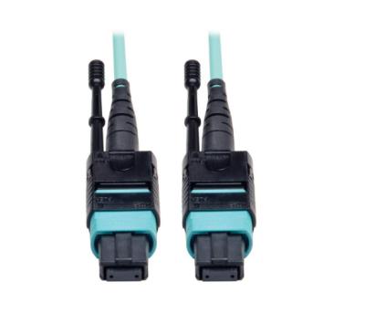 China 12 Core MPO MTP High Density Push Pull Tab Fiber Patch Cord with Female Connector for sale