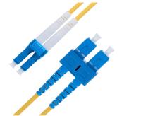China Duplex Single Mode LC to SC Fiber Patch Cable 2.0mm OS1 Series for High-Speed Data Transfer for sale
