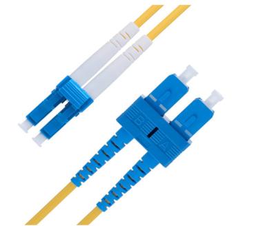 China Duplex Single Mode LC to SC Fiber Patch Cable 2.0mm OS1 Series for High-Speed Data Transfer for sale