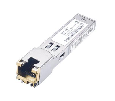 China 850nm Wavelength SFP Fiber Transceiver with RJ45 Female Connector and 1.25 Gb/s Data Rate for 10G Base-SR/SW Applications for sale