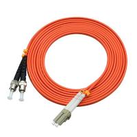 China 850 Wavelength LC to ST Duplex Optical Fiber Patch Cord with LSZH Jacket for High-Speed Data Transmission for sale