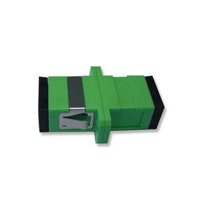 China 55 dB Return Loss SC APC Fiber Optic Adapter with Low Insertion Loss (<0.3 dB) for Single Mode Telecom Networks for sale
