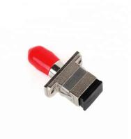China ST-SC Fiber Optic Adapter with Metal Material and Square Cutouts for CATV/FTTH Applications for sale