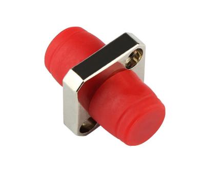 China FC to FC Fiber Optic Adapter with ≤0.3dB Insertion Loss and >1000 Times Durability Metal Flange Type Connector for sale