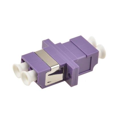 China OM4 Multimode LC Fiber Optic Adapter with Ceramic Sleeve for Low Insertion Loss FC Connector for sale