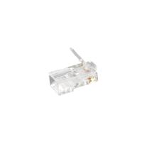 China Fluke Certified Transparent RJ45 Plug with Pure Copper Contacts for Gigabit Ethernet for sale