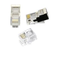 China Transparent Design Fluke-Tested RJ45 Connector with 250 MHz Bandwidth for CAT6 Networks for sale